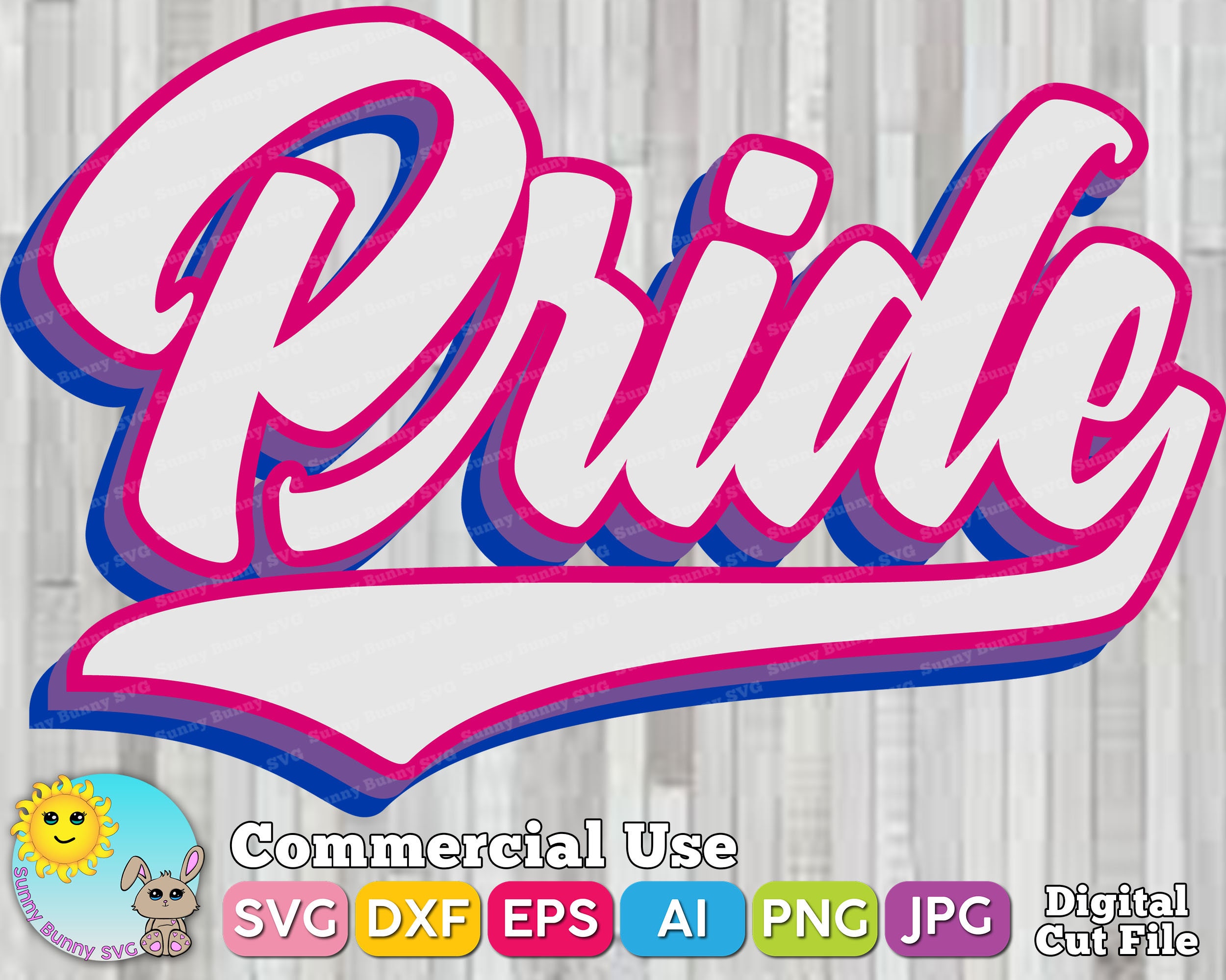 Retro Bi Pride Rainbow Svg Pride Svg Bisexual Pride - Etsy