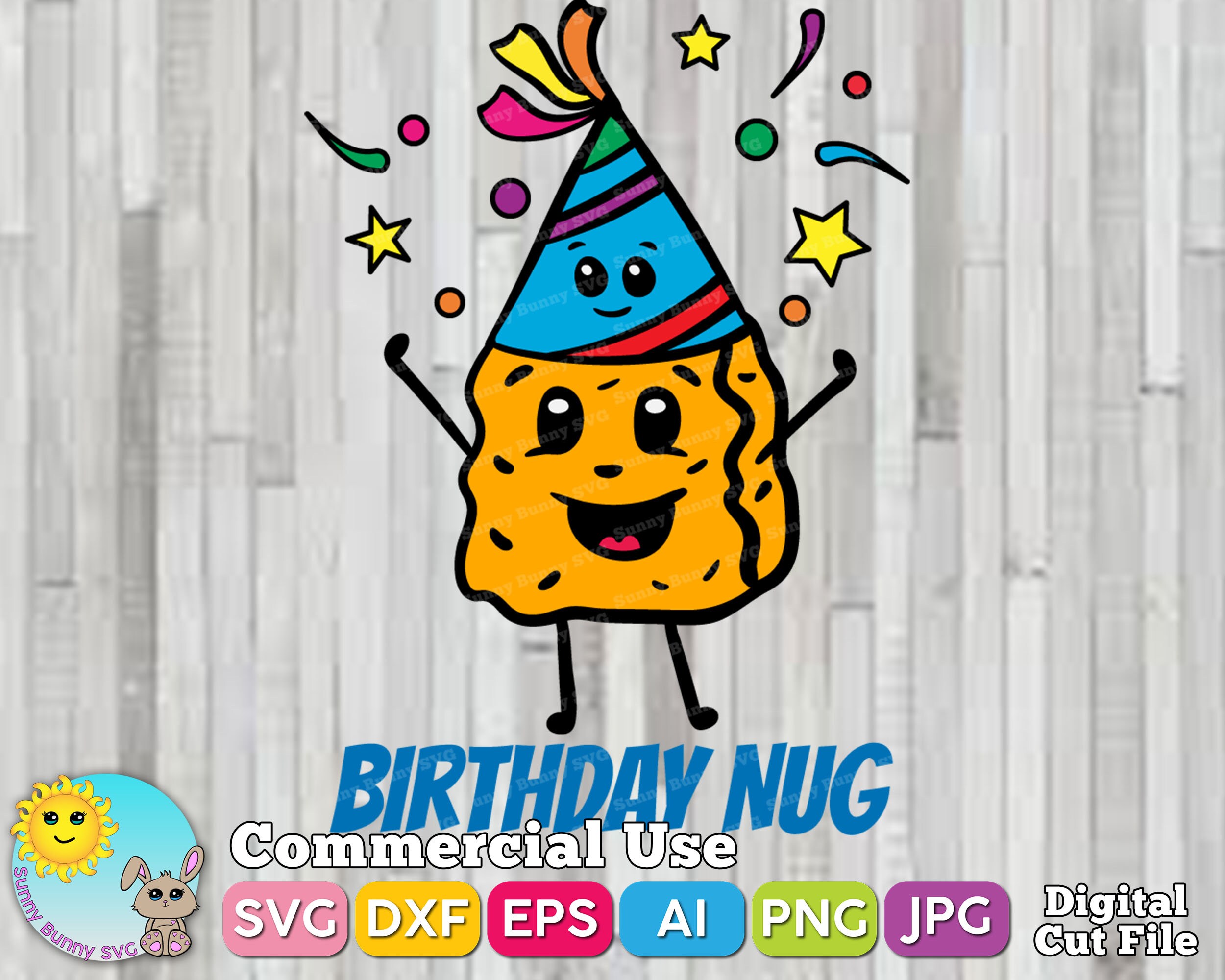 Birthday Nugget Shirt SVG Chicken Nuggets Svg Birthday | Etsy