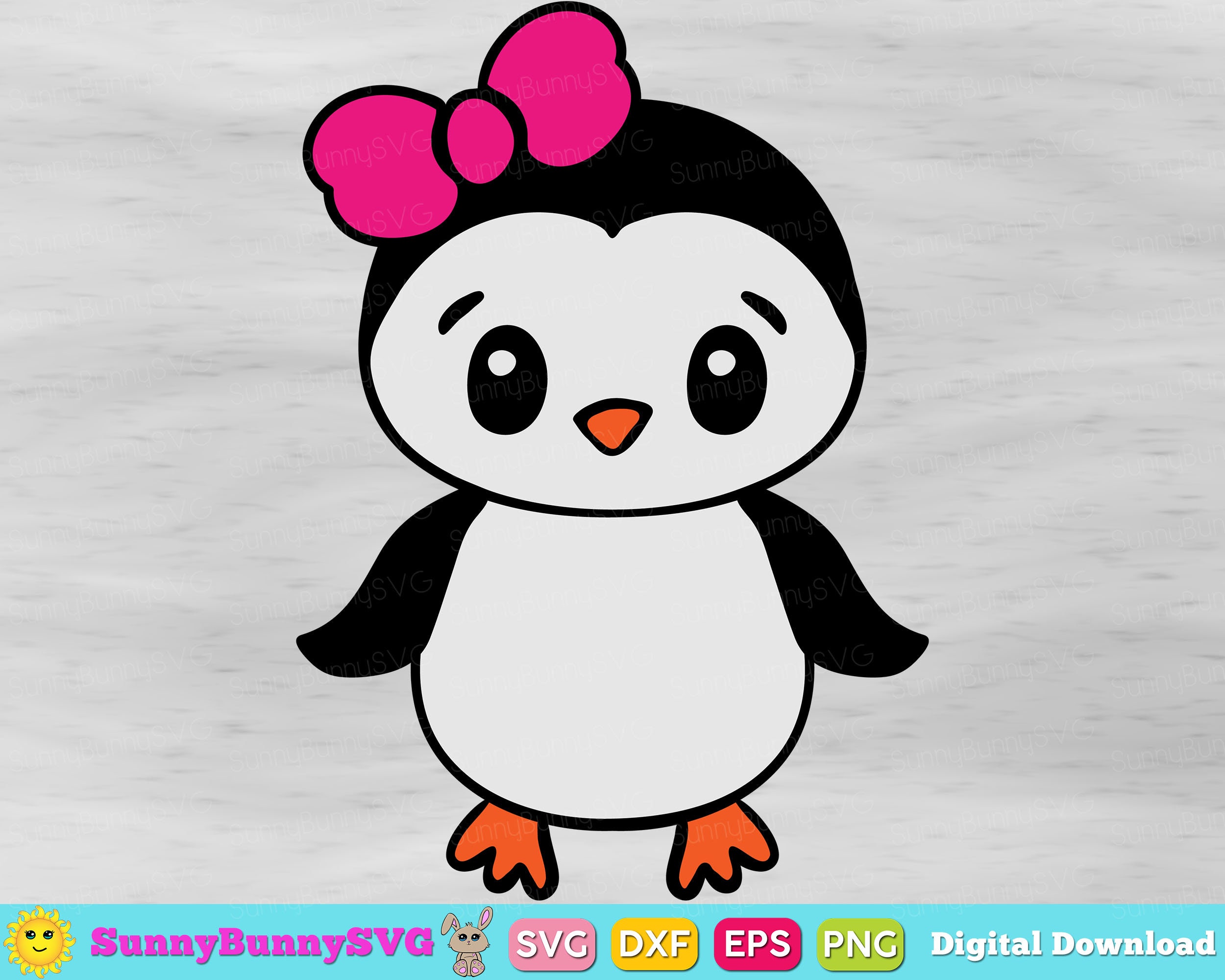 Baby Girl Penguin Clipart