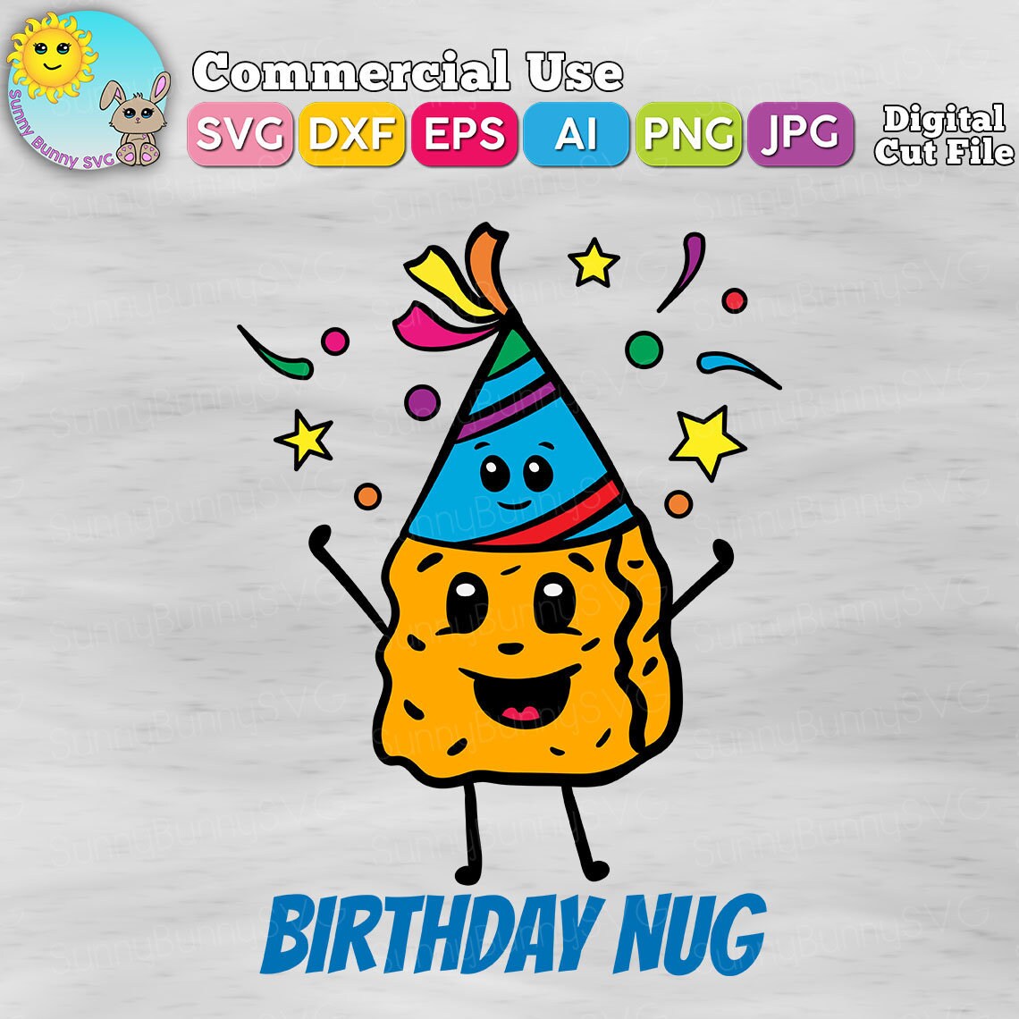 Birthday Nugget Shirt SVG Chicken Nuggets Svg Birthday | Etsy