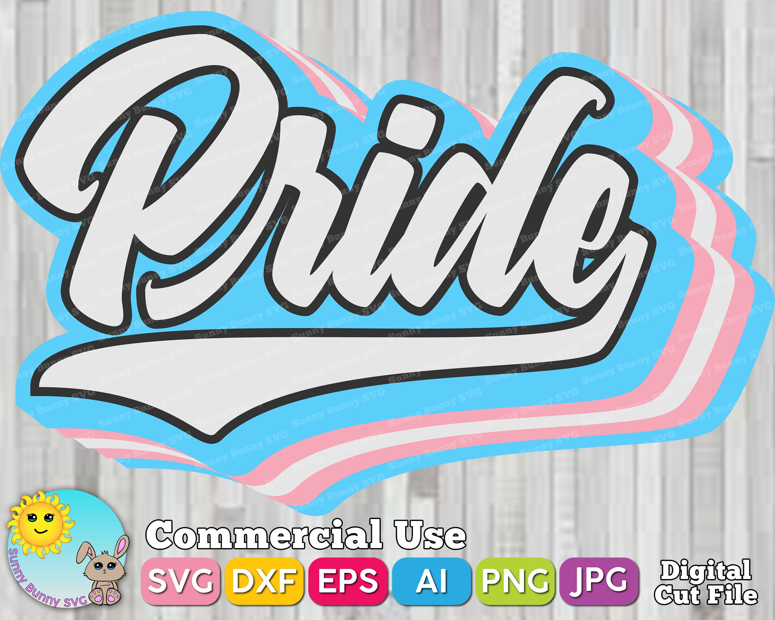 Retro Transgender Pride Svg Rainbow Svg Bisexual Pride - Etsy