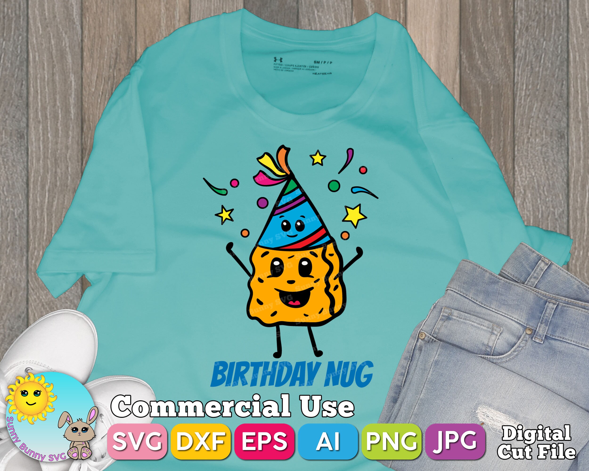 Birthday Nugget Shirt SVG Chicken Nuggets Svg Birthday | Etsy
