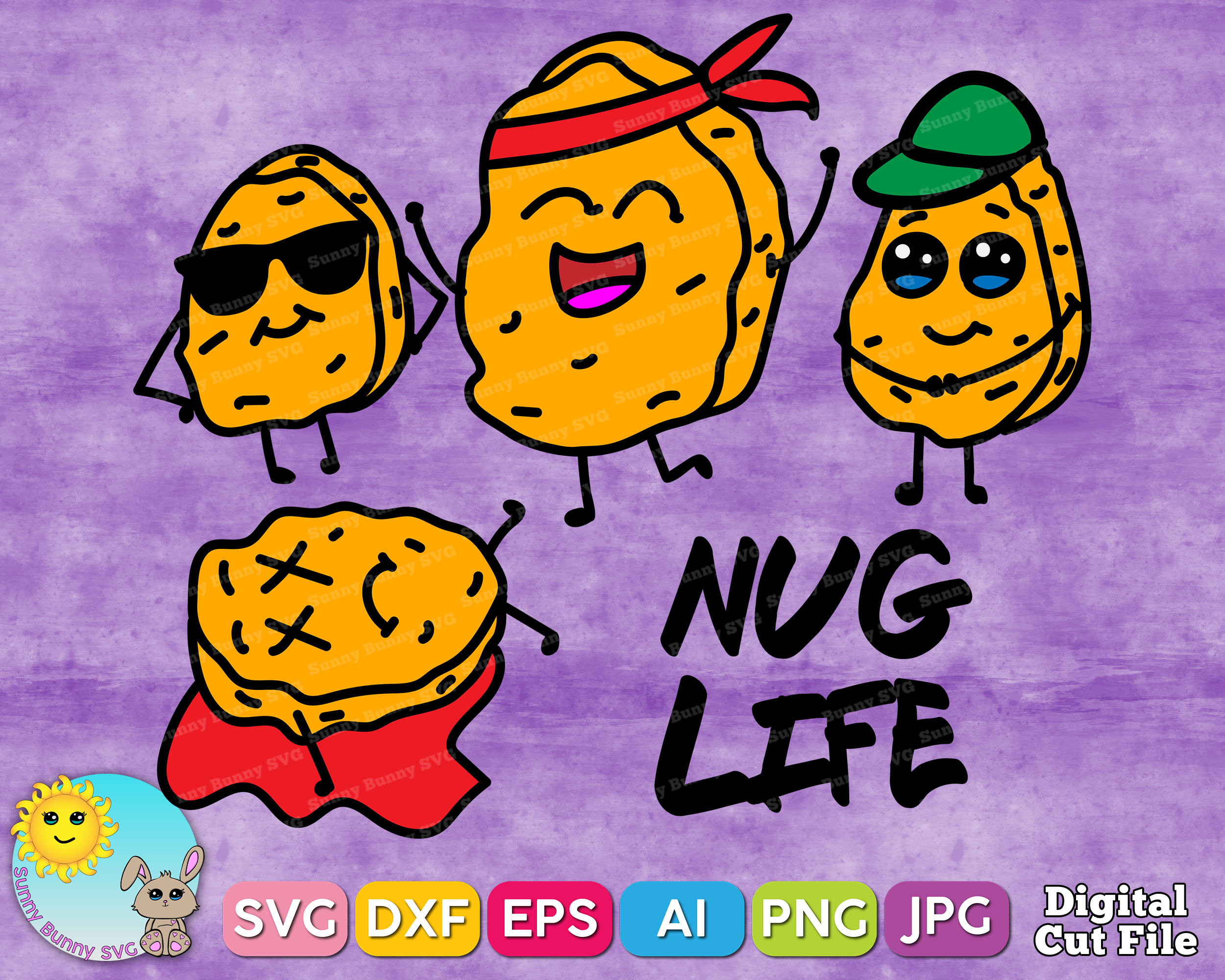 Nug Life Svg Chicken Nuggets Svg Fast Food Svg Chicken | Etsy