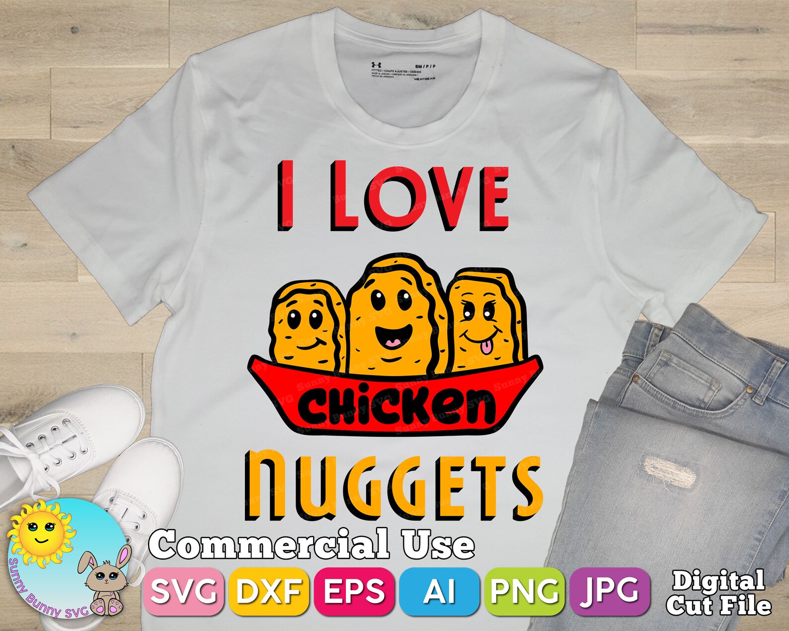 I Love Chicken Nuggets Svg Chicken Svg Cute Food Foodie Svg Chicken ...