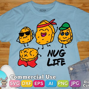 Nug Life Svg Chicken Nuggets Svg Fast Food Svg Chicken Tenders Svg ...