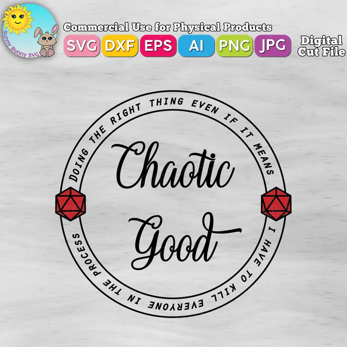 Funny DnD Alignment SVG Bundle