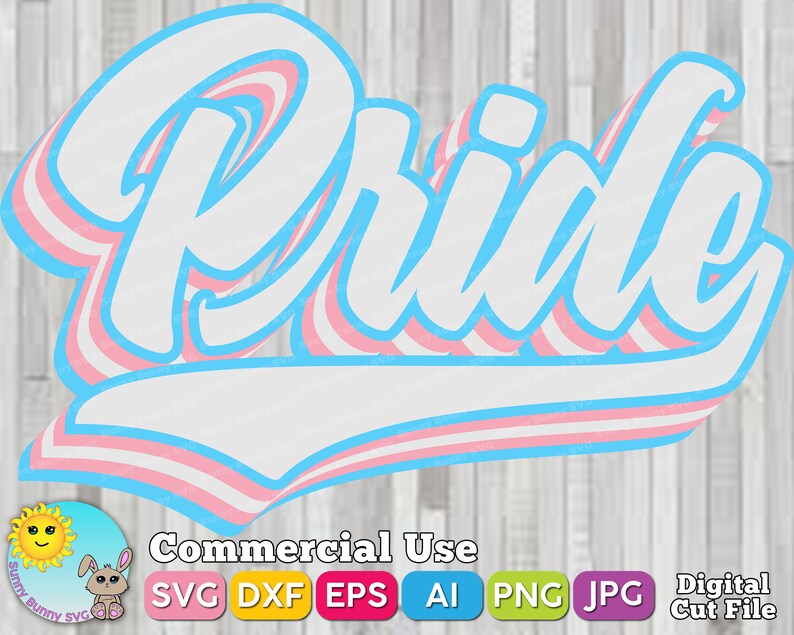 Retro Transgender Rainbow Svg Pride Svg Bisexual Pride - Etsy