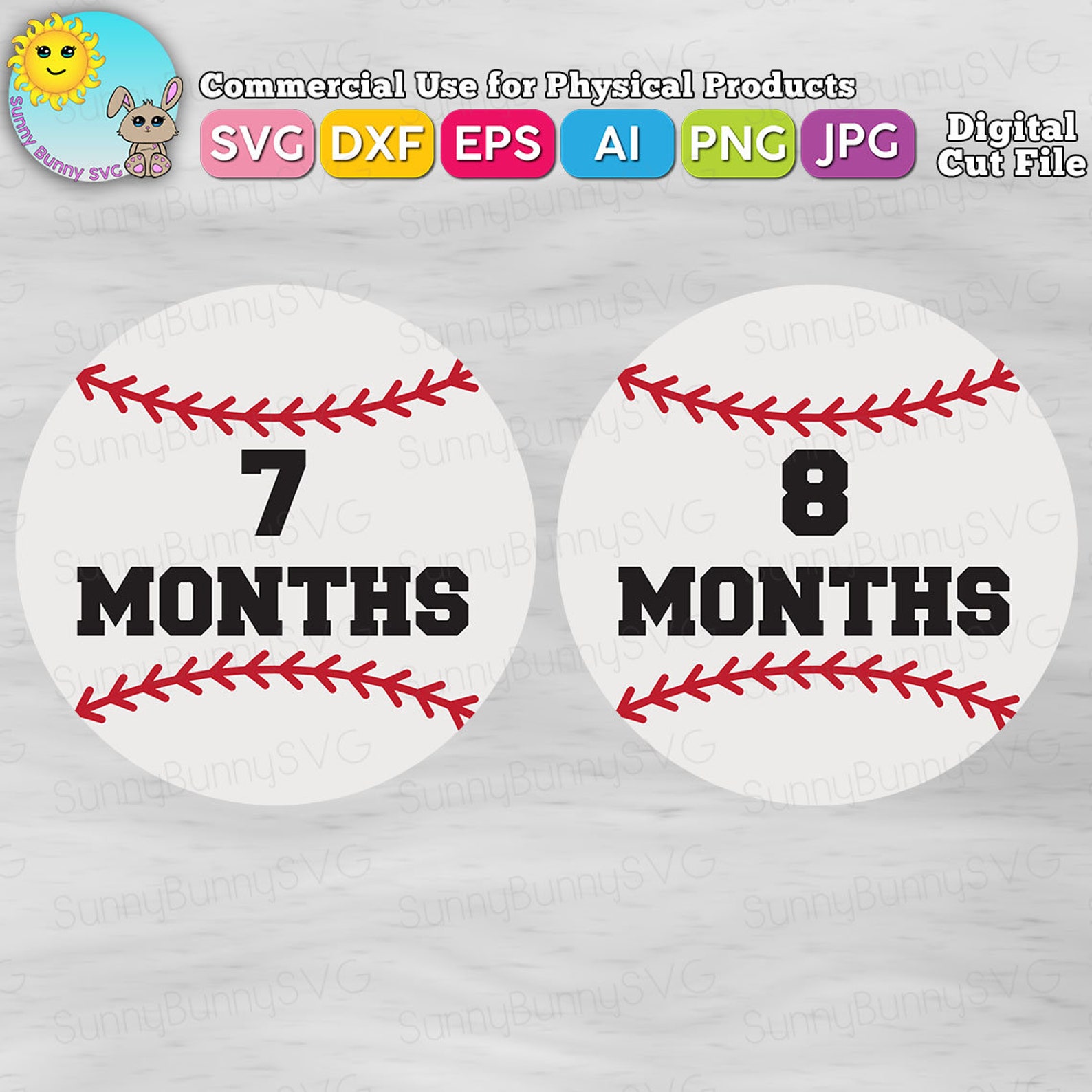 Baseball Baby Milestones SVG Sports Svg Baby Months Svg - Etsy