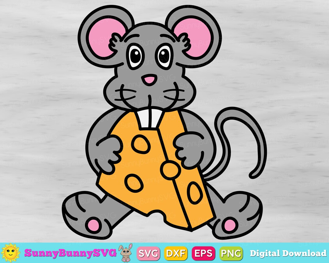 Mouse cheese svg cute mouse svg swiss cheese svg kawaii mouse mice svg ...
