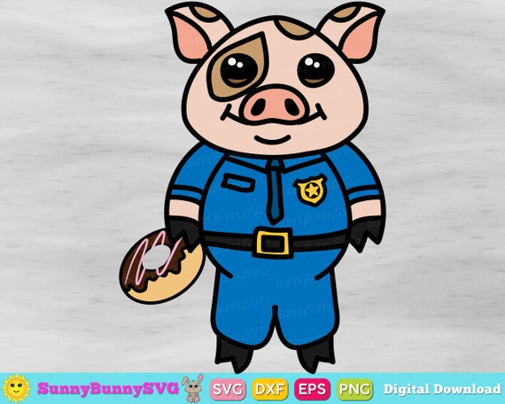 Piggy Police Officer Svg Police Svg Police Wife Svg Thin - Etsy Australia