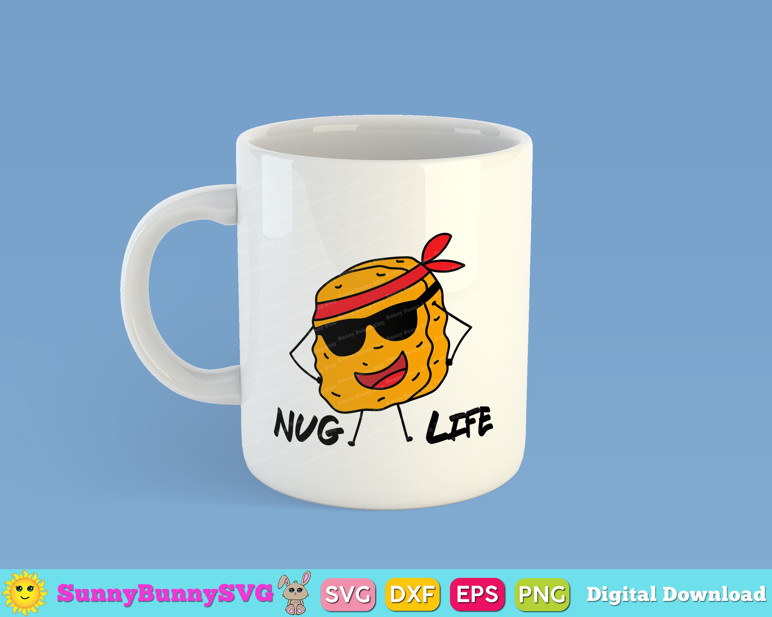 Nug Life Svg Chicken Nuggets Svg Chicken Svg Cute Food | Etsy