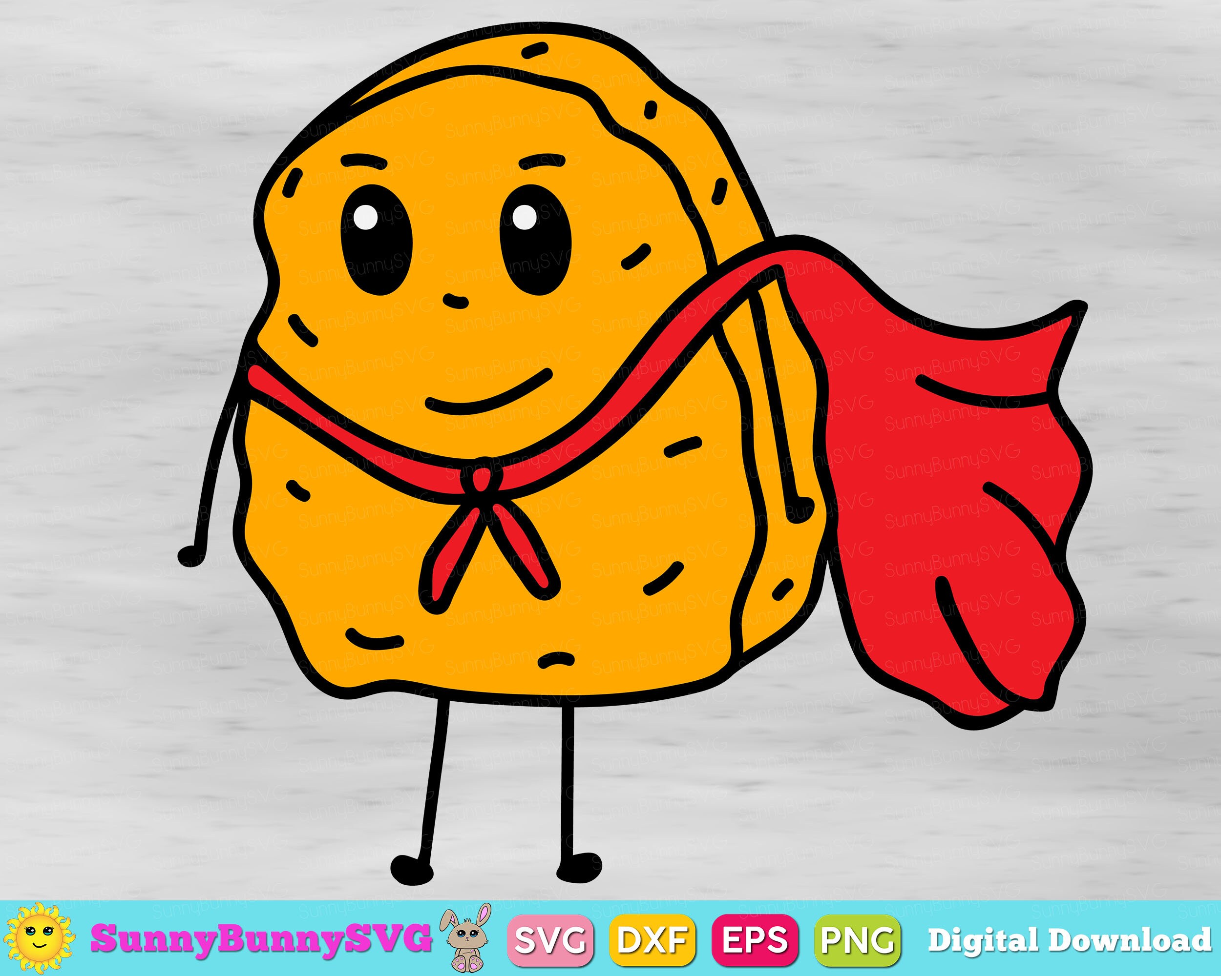 Chicken Nugget Side Cape SVG Chicken Nuggets Svg Chicken Sublimation ...