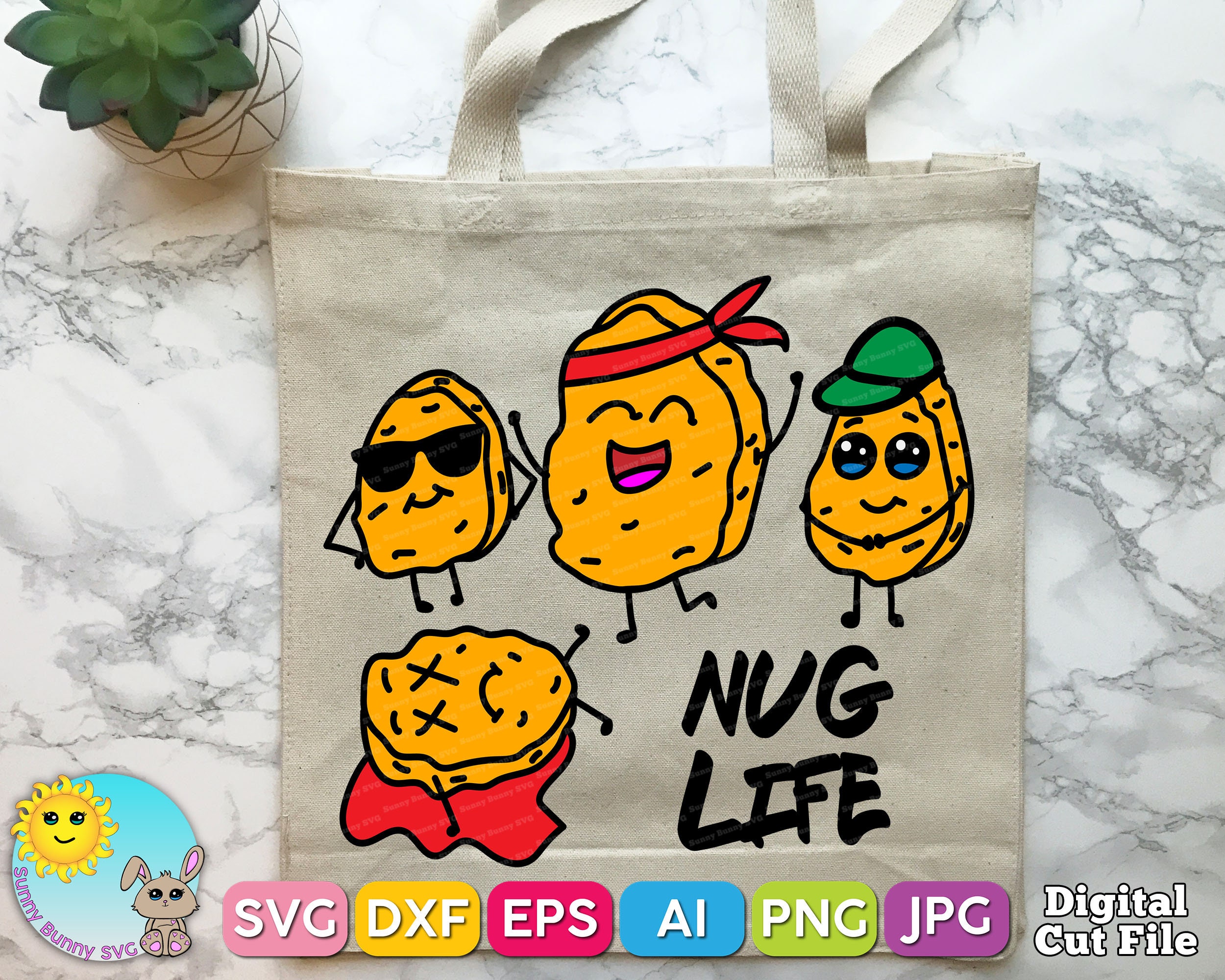 Nug life svg chicken nuggets svg fast food svg chicken | Etsy