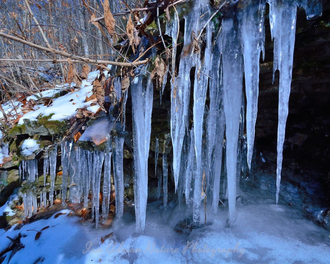 Carámbano carámbanos hielo agua congelada clima de invierno - Etsy España