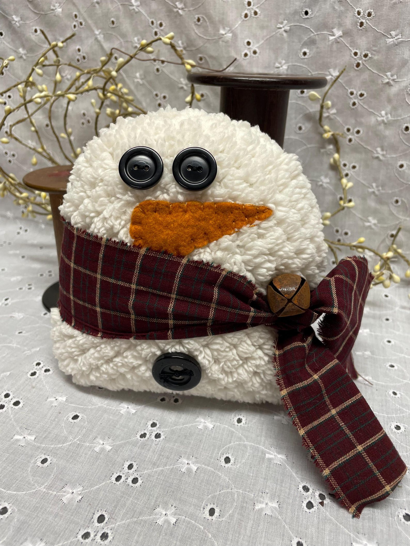 Chenille Snowman - Etsy