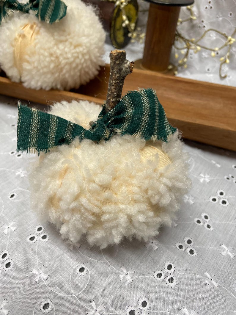 Mini Fuzzy Pumpkin - Etsy