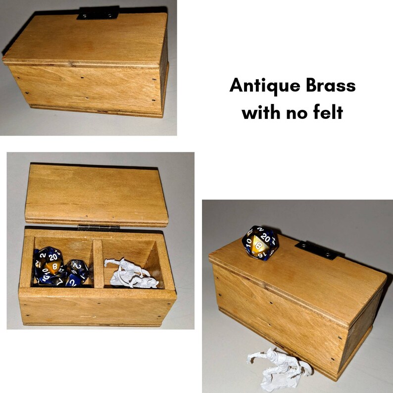 Mini Figure Storage, Handmade Dice Box, Small Dice Box, Mini Figure ...