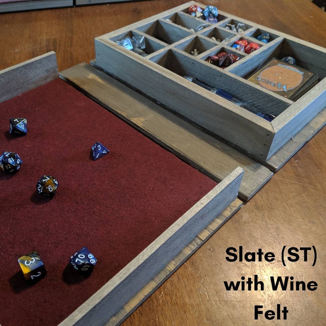 Handmade Dnd Dice Tray, Hardwood Dice Box, Dice Storage, Gift for DM ...