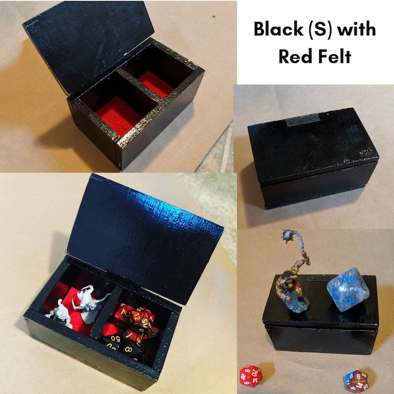 Mini Figure Storage, Handmade Dice Box, Small Dice Box, Mini Figure ...
