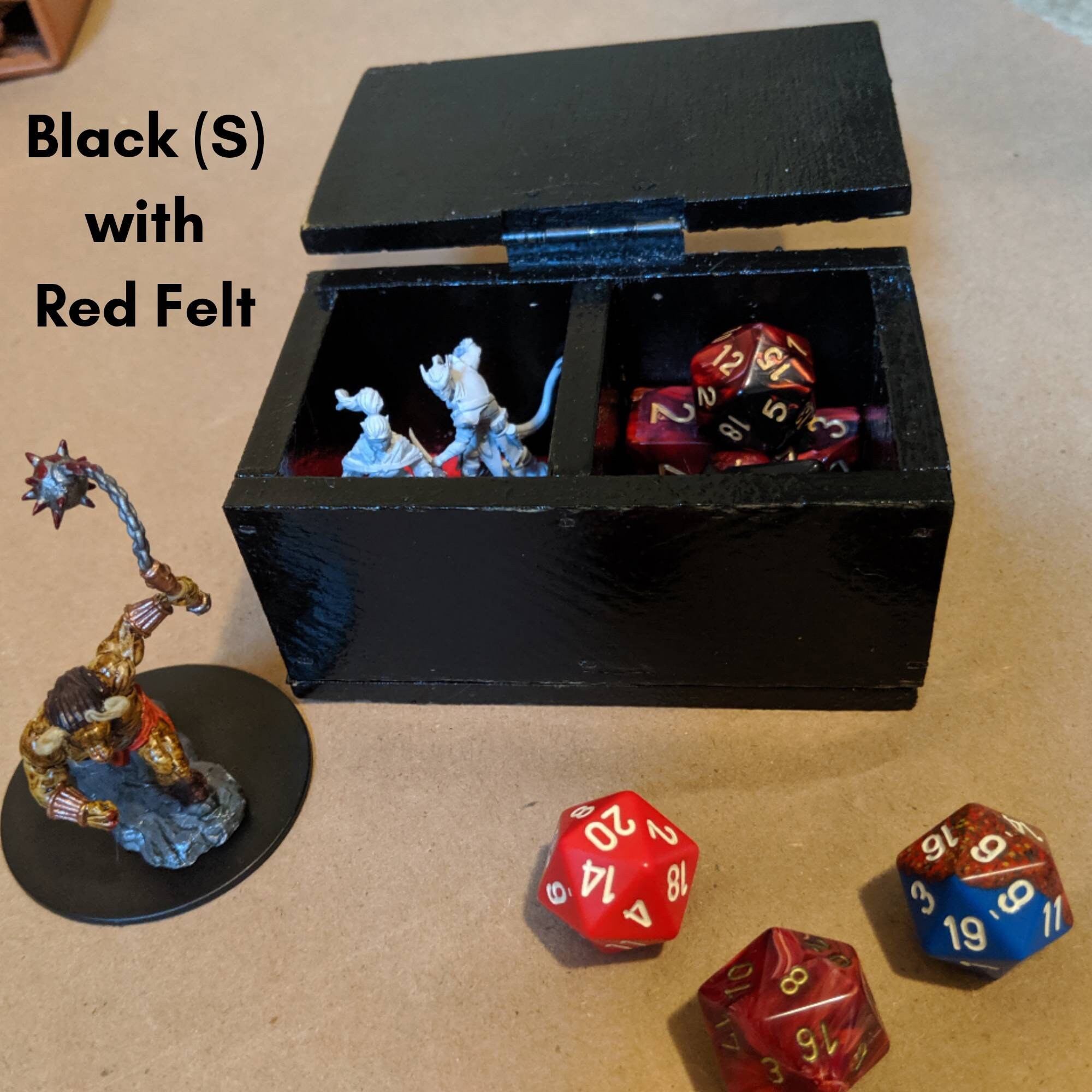 Mini Figure Storage, Handmade Dice Box, Small Dice Box, Mini Figure ...