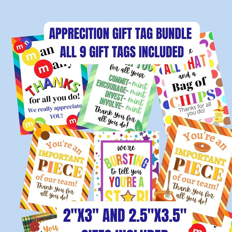 Staff Appreciation Printables - Etsy