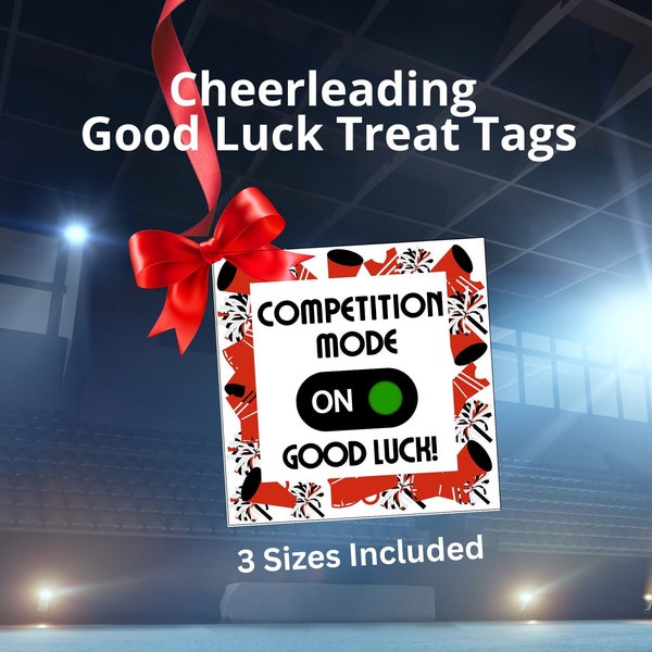 Cheerleader Good Luck Card - Etsy