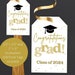 Graduation Gift Tags, Graduation Cap Tags, Congratulation Grad Tags ...