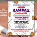 Baseball Fundraiser, Baseball Fundraiser Flyer, Editable Flyer Template ...