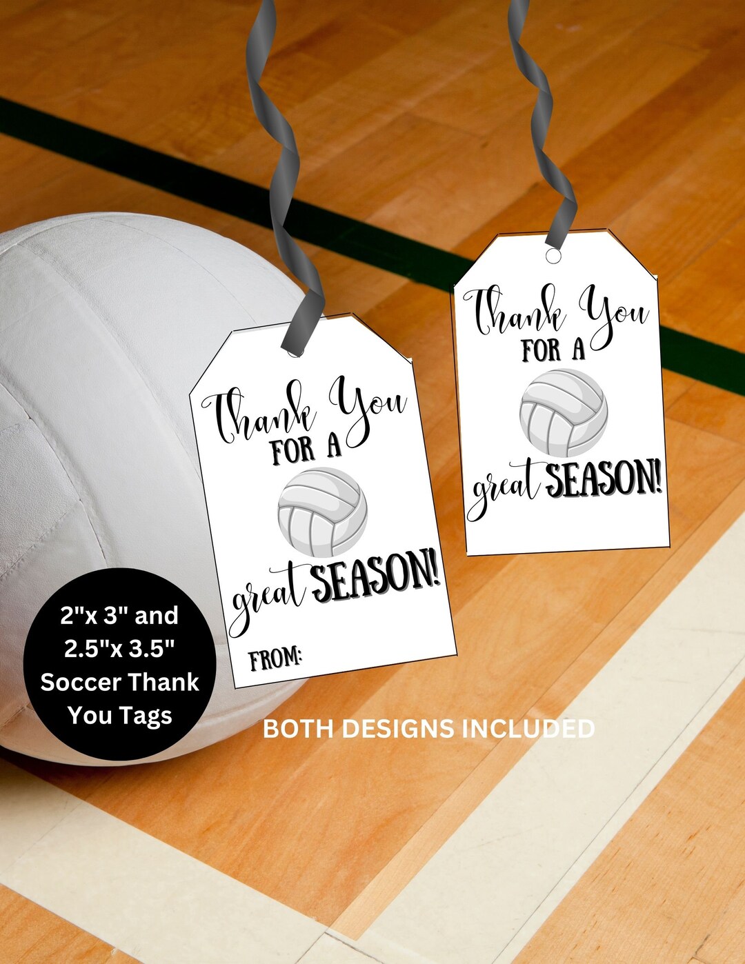 Volleyball Tag, Volleyball Thank You Tag, Good Luck Tag, Volleyball Tag ...