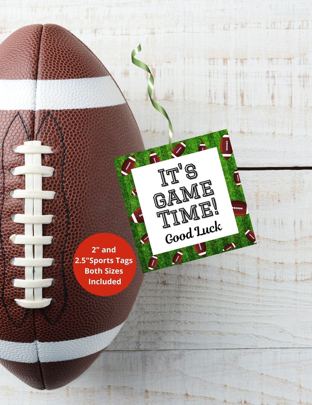 Football Tags, Football Treat Tags, Good Luck Tags, Football Gift Tags ...