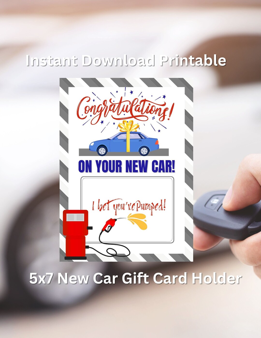 Car Gift Card Holder, Gift Card Holder, New Car Card Holder, New Car ...