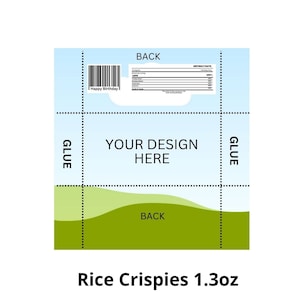 Rice Krispies Template, Blank Rice Krispies Template, Editable Rice ...