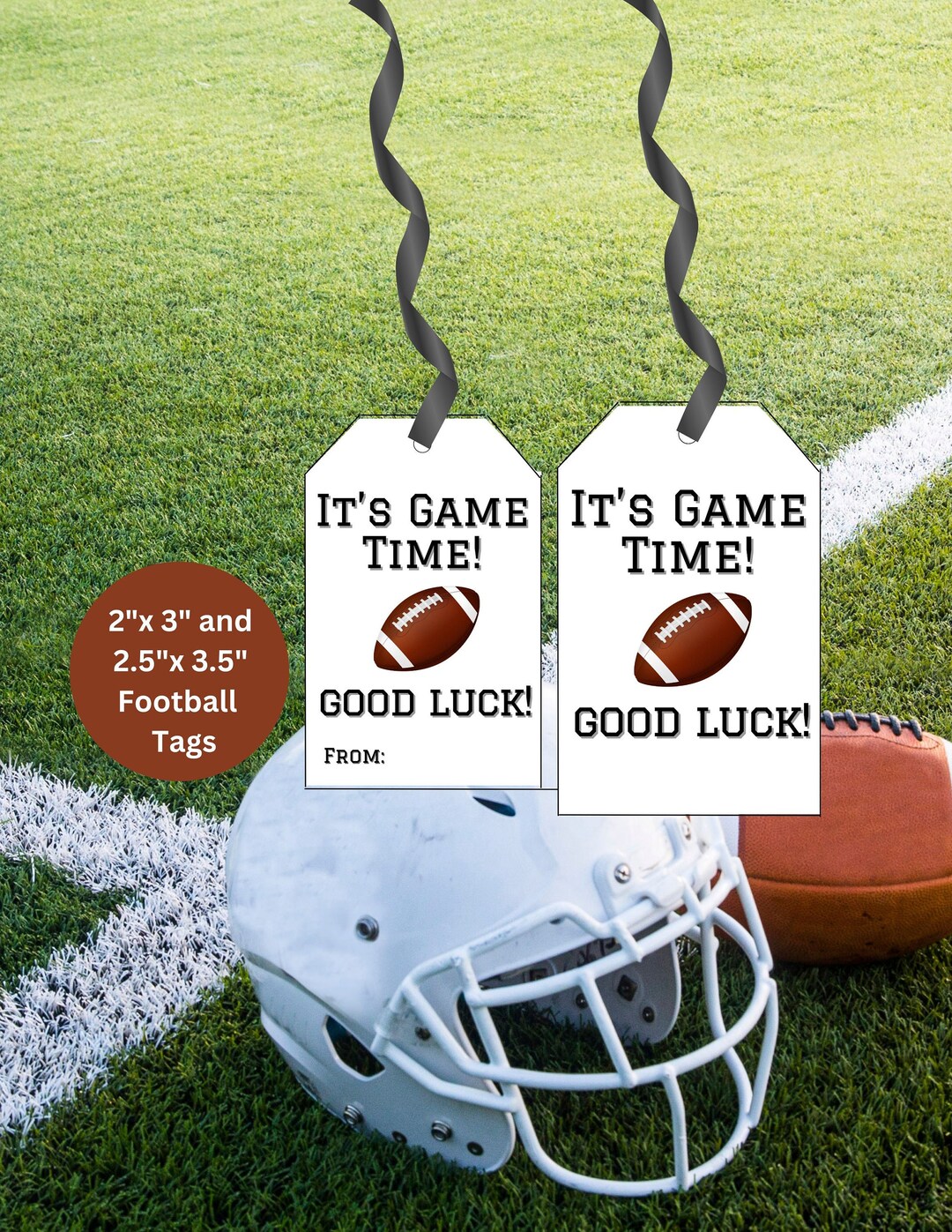 Printable Football Gift Tags, Game Day Good Luck (PDF) - Etsy