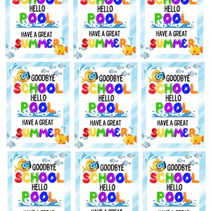 Summer Gift Tag, End of School Year Tag, Editable Summer Tag, Editable ...