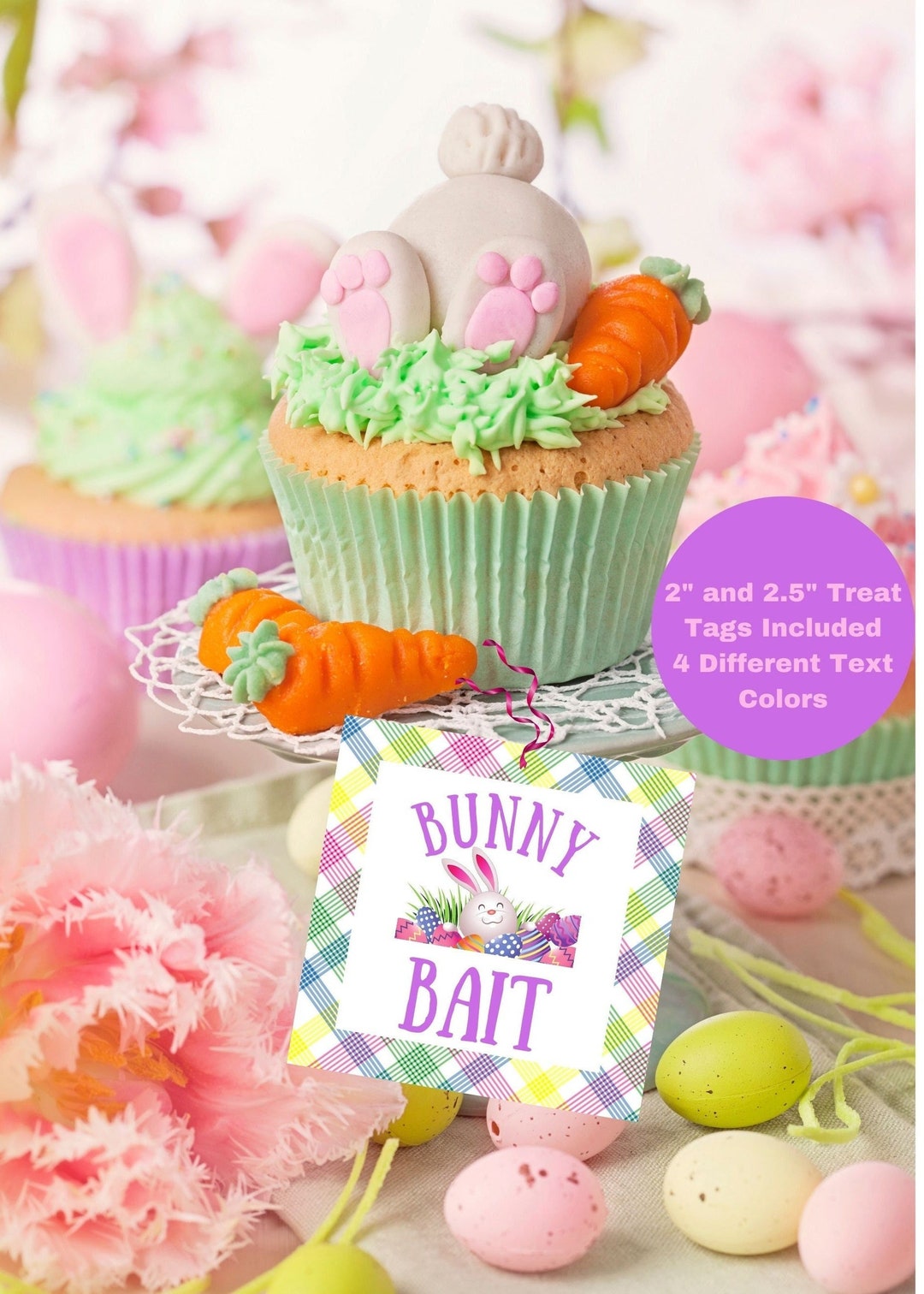 Bunny Bait Easter Treat Tags, Printable Gift Tags (PDF) - Etsy