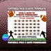 Editable Football Fundraiser Calendar, Pick a Date to Donate, Sponsor ...
