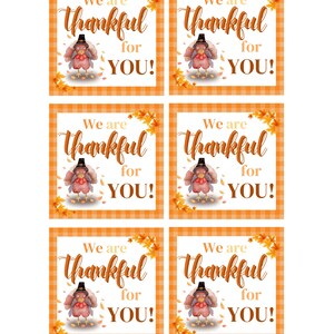 Thanksgiving Gift Tag, Printable Thanksgiving Gift Tag, Fall Gift Tags ...