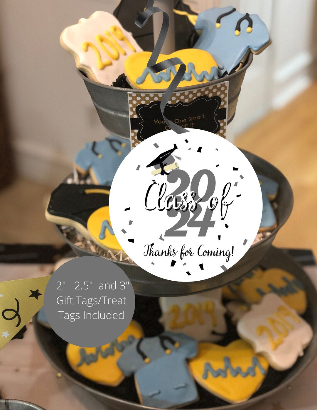 Graduation Thank You Tag, Congrats Grad Tag, Graduation Gift Tag ...