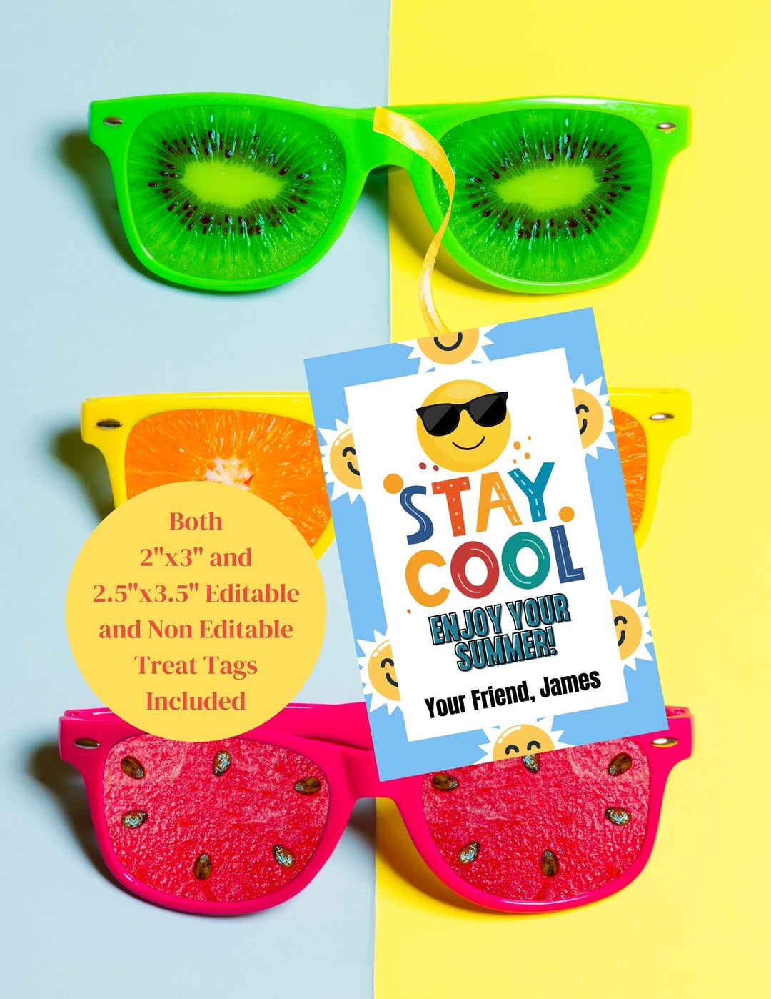 Summer Gift Tag, End of School Year Gift Tag, Editable Gift Tag ...