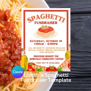 Spaghetti Dinner Fundraiser Template, Spaghetti Dinner Fundraiser ...