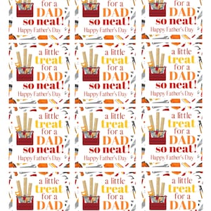 Fathers Day Gift Tag Printable, Fathers Day Treat Tag, Fathers Day Gift ...