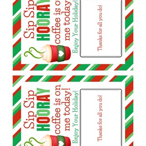 Christmas Gift Card Holder, Coffee Gift Card Holder, Appreciation Gift ...