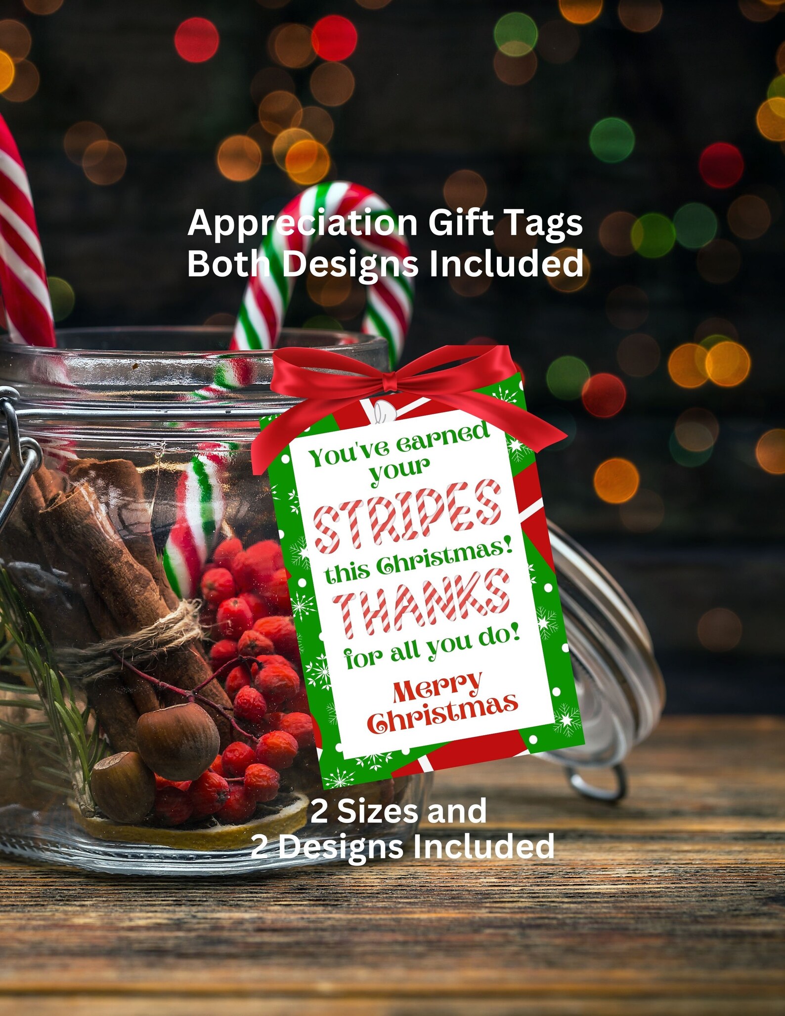 Christmas Gift Tags Printable Christmas Appreciation Tag - Etsy