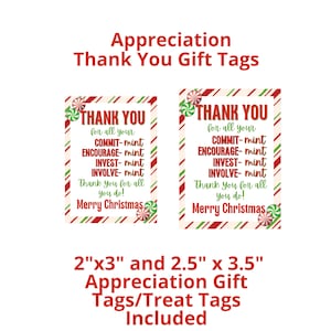 Christmas Gift Tag Printable, Appreciation Tag, Appreciation Gift Tag ...