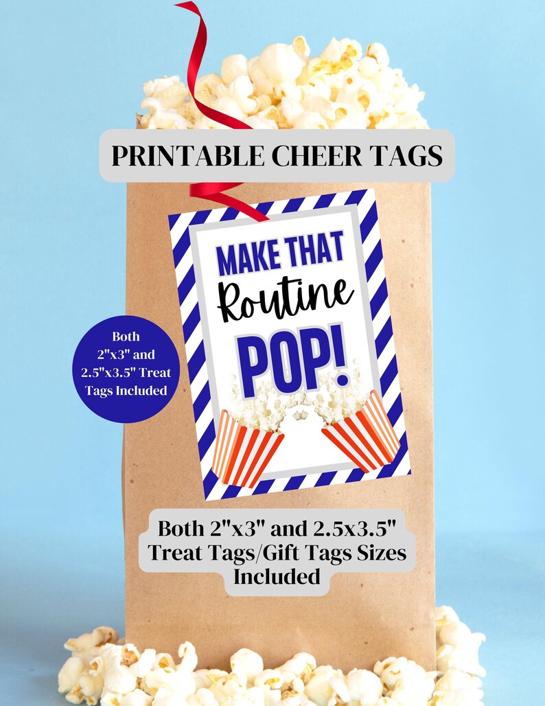 Cheer Tag, Cheerleading Treat Tag, Good Luck Cheer Tag, Cheer Snack Tag ...