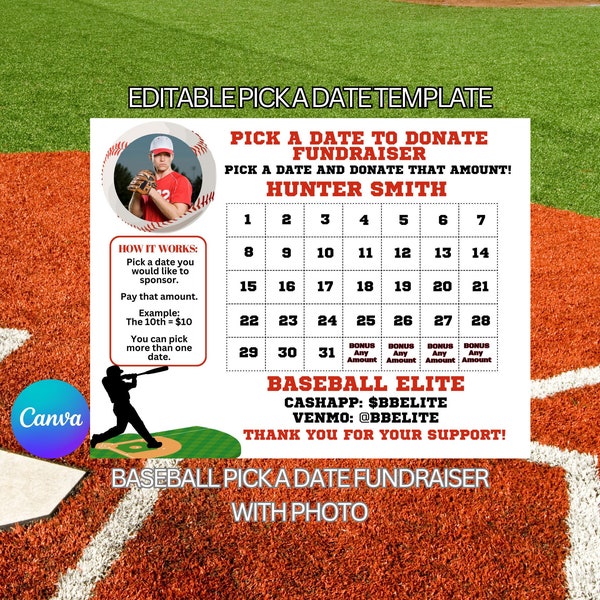 Baseball Calendar - Etsy