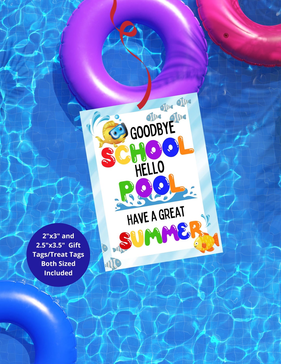 Summer Gift Tag, End of School Year Tag, Summer Tag, End of School ...