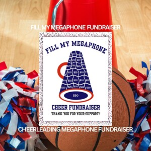 Cheerleading Megaphone Fundraiser Flyer (PDF) - Etsy