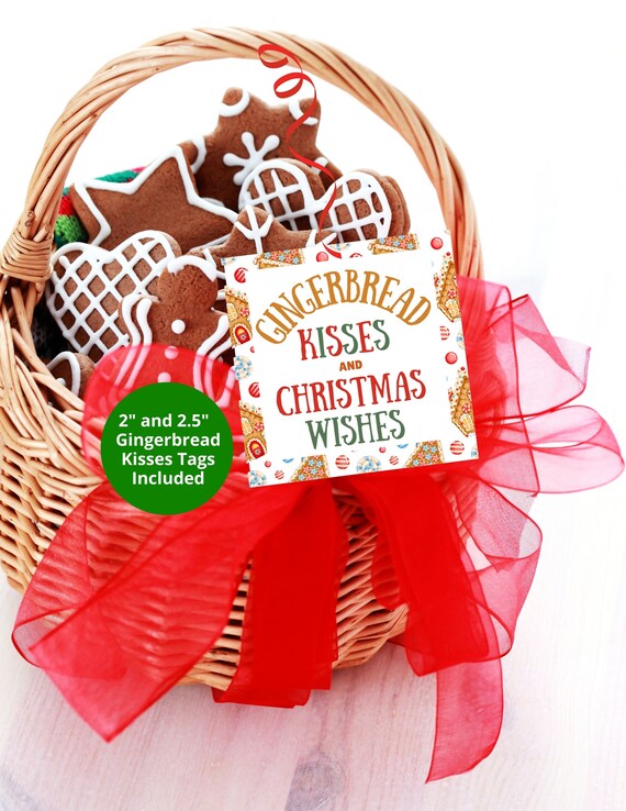 Printable Christmas Gift Tags Gingerbread Tag Gingerbread - Etsy
