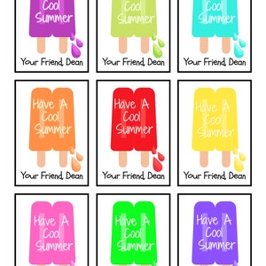Summer Gift Tag, End of School Year Gift Tag, Editable Gift Tag ...